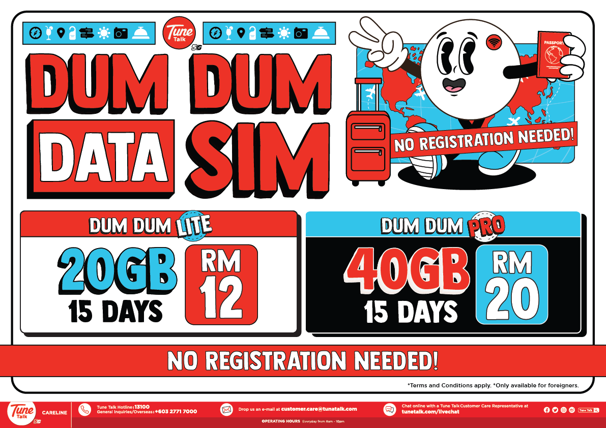 Tune Talk Launches DUM DUM DATASIM – Malaysia’s First-Ever Plug-and-Play, No-Registration Travel ...